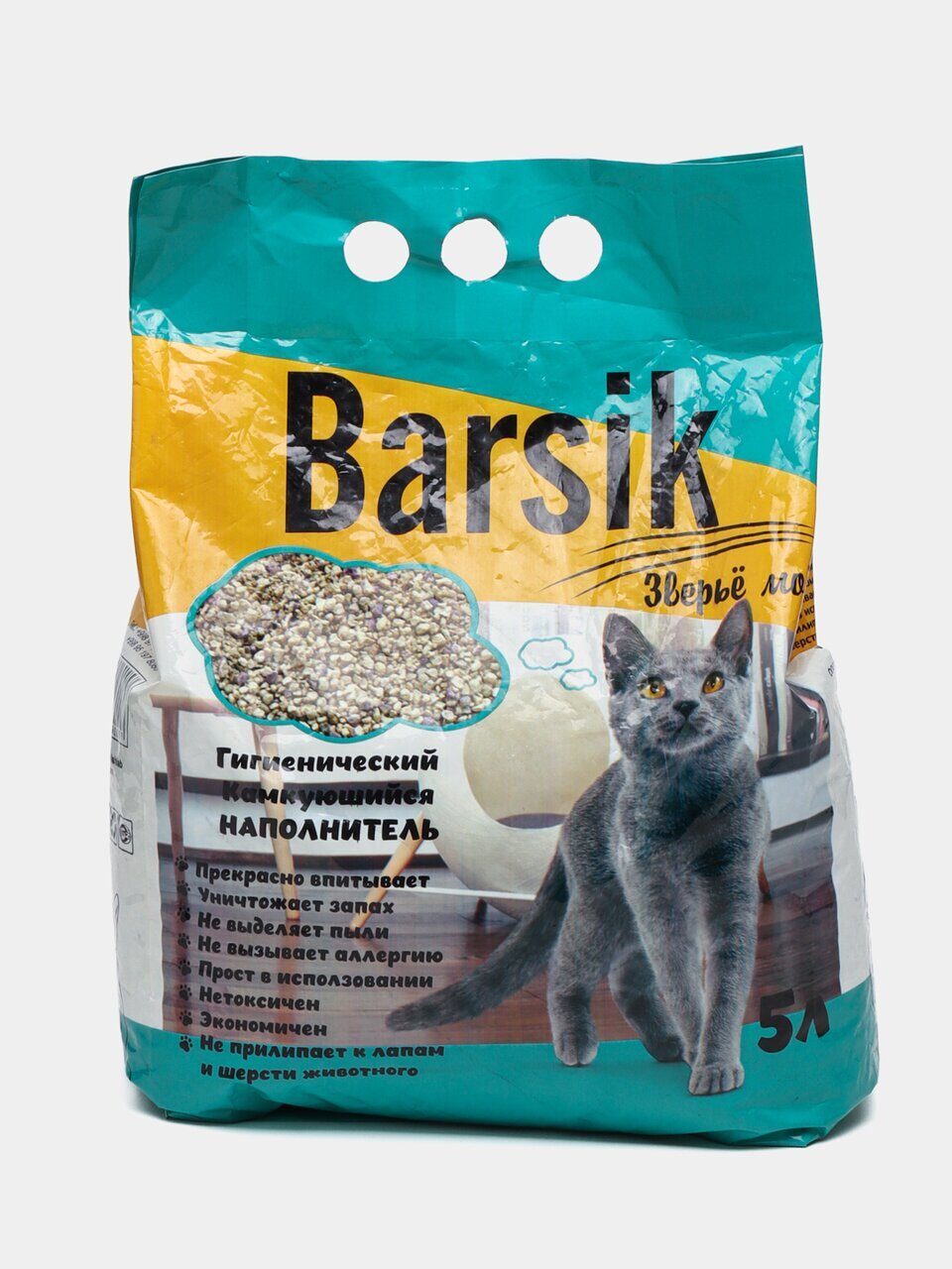 Barsik Гигиенический комкующийся наполнитель Упаковка 3 кг